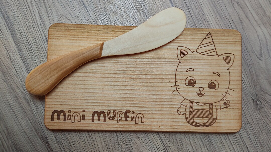Breakfast Board With Knife , Set of Safe Knife for Children and ...