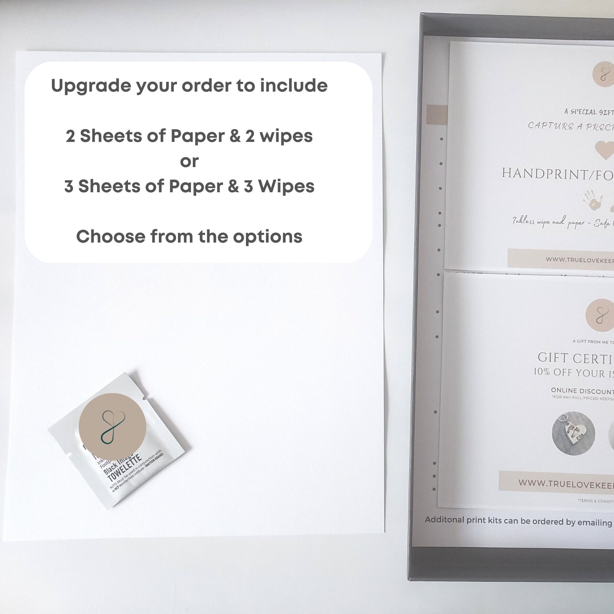 Inkless Handprint Kit Inkless Paper Footprint Kit Deluxe Presentation ...