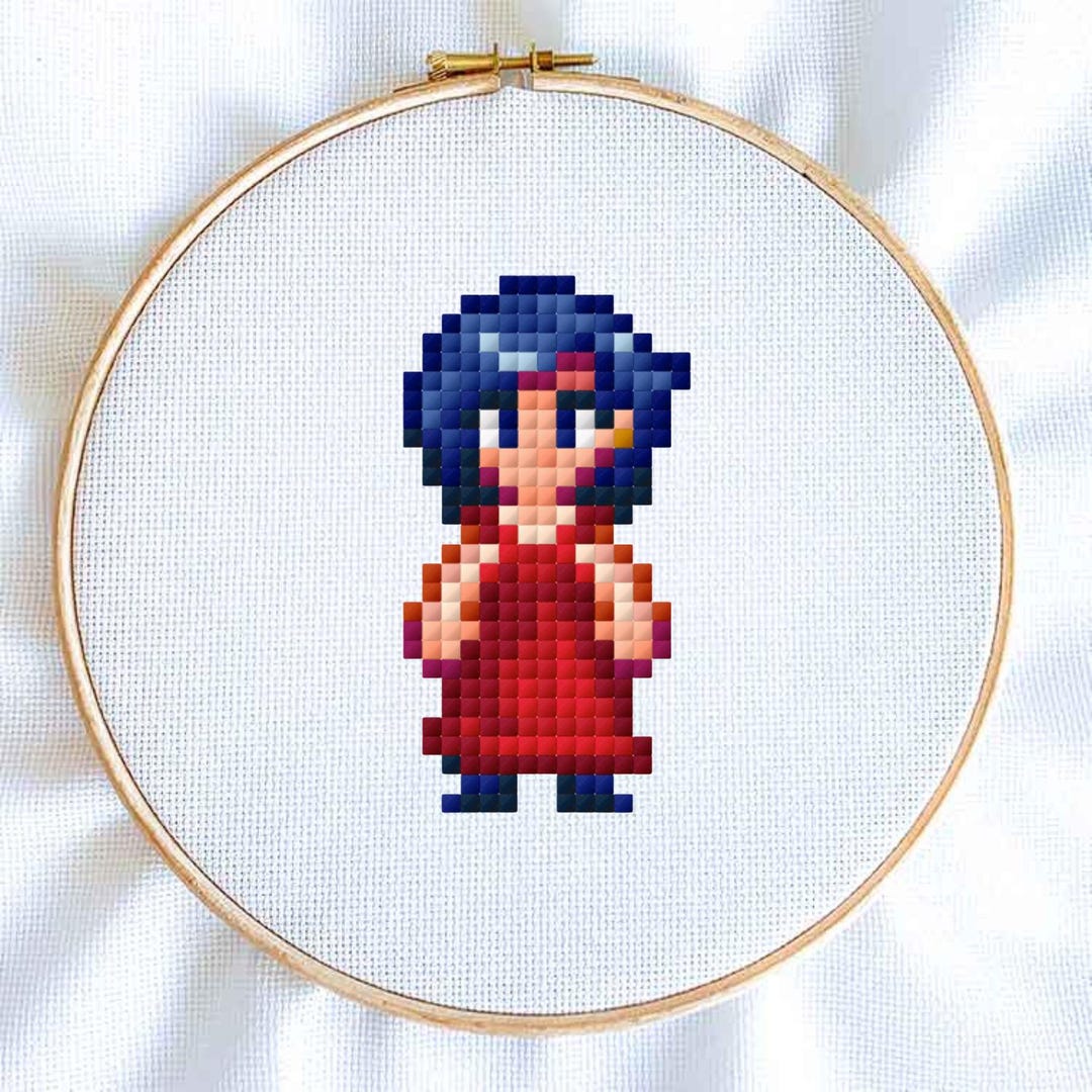 Emily Stardew Valley Cross Stitch Pattern - Etsy