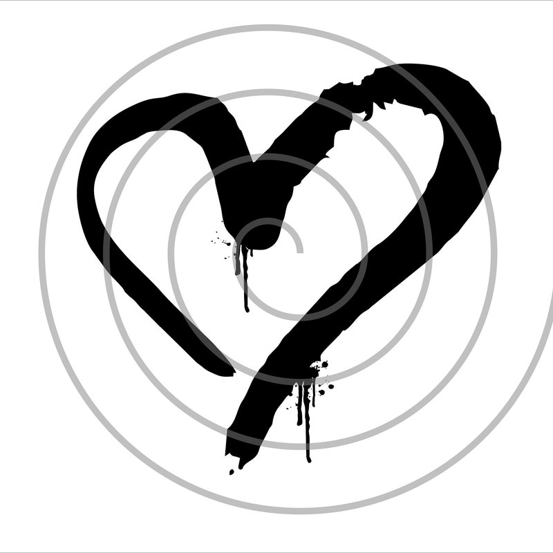 Graffiti Hearts Canvas - Etsy