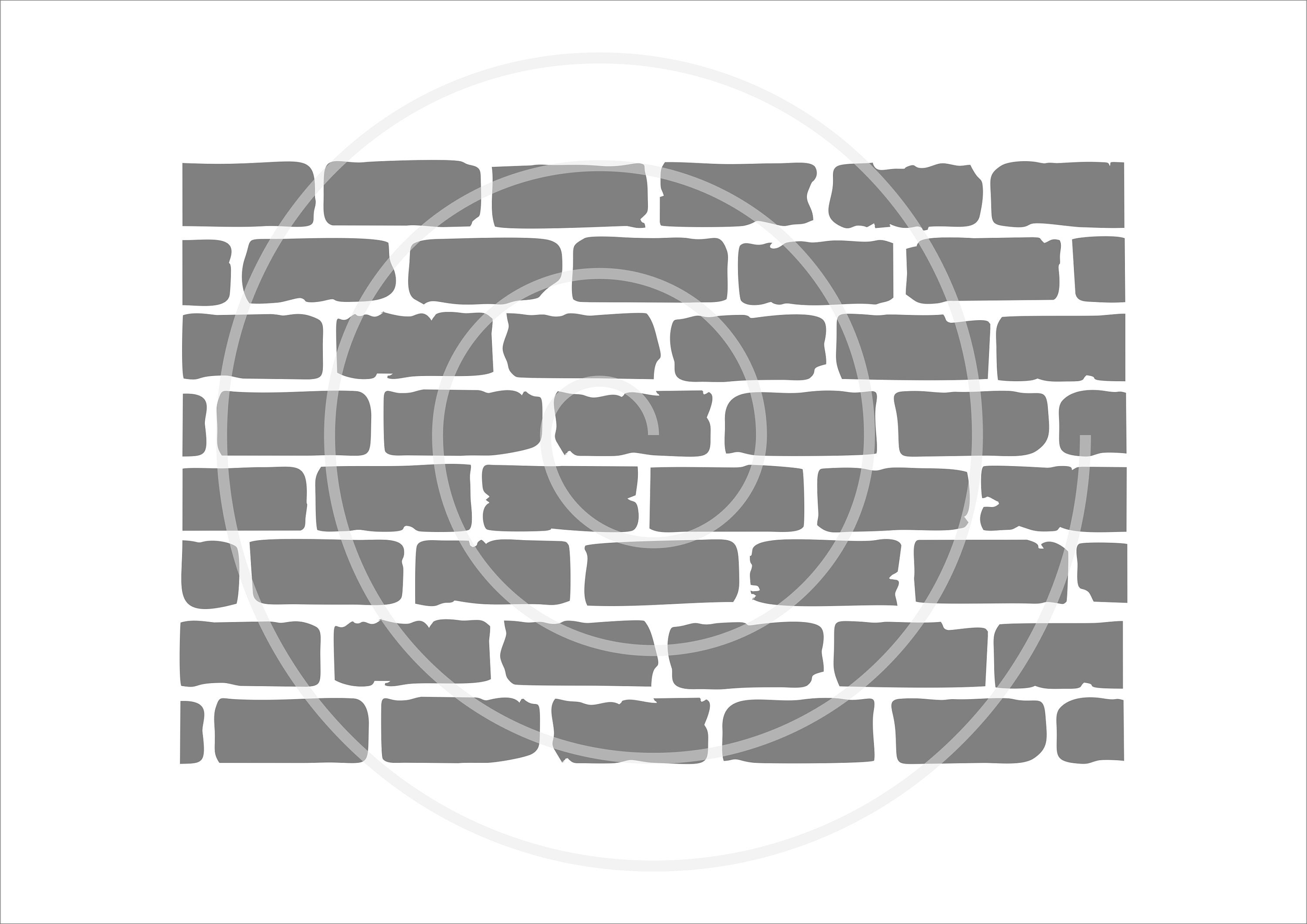 Brick Wall Stencil Digital File Etsy brick-wall-stencil-digital-file-etsy