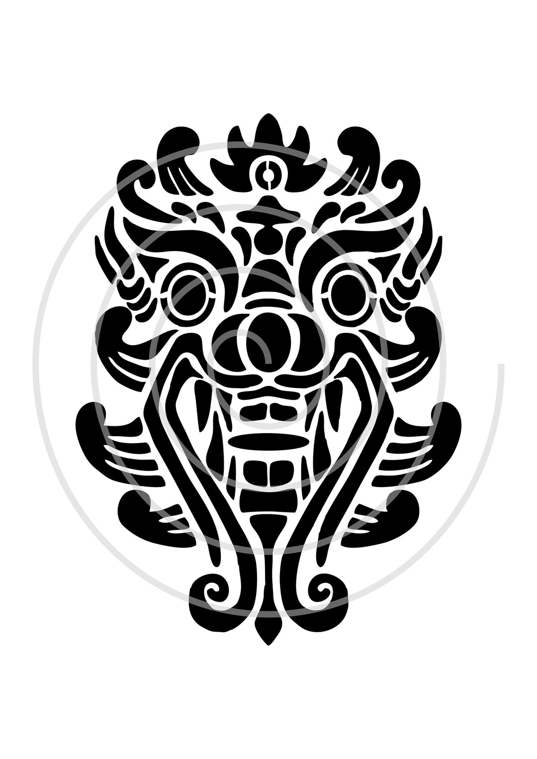 Dragon Face Stencil - Digital File - Etsy