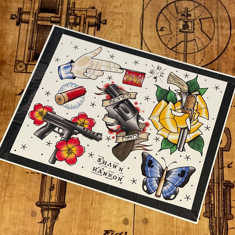 Tattoo Flash Art - Etsy