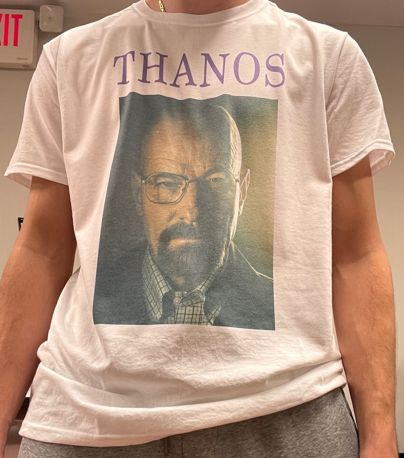 Breaking Bad X Marvel Funny Meme T-shirt Walter White as Thanos - Etsy