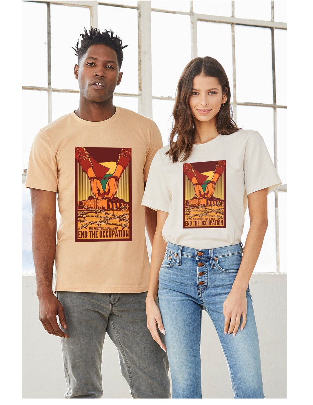 Free Palestine Unisex Shirt, End the Occupation Palestine, Humans Civil ...