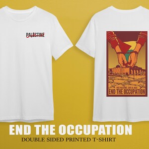 Free Palestine Double Sided Unisex Shirt, End the Occupation Palestine ...