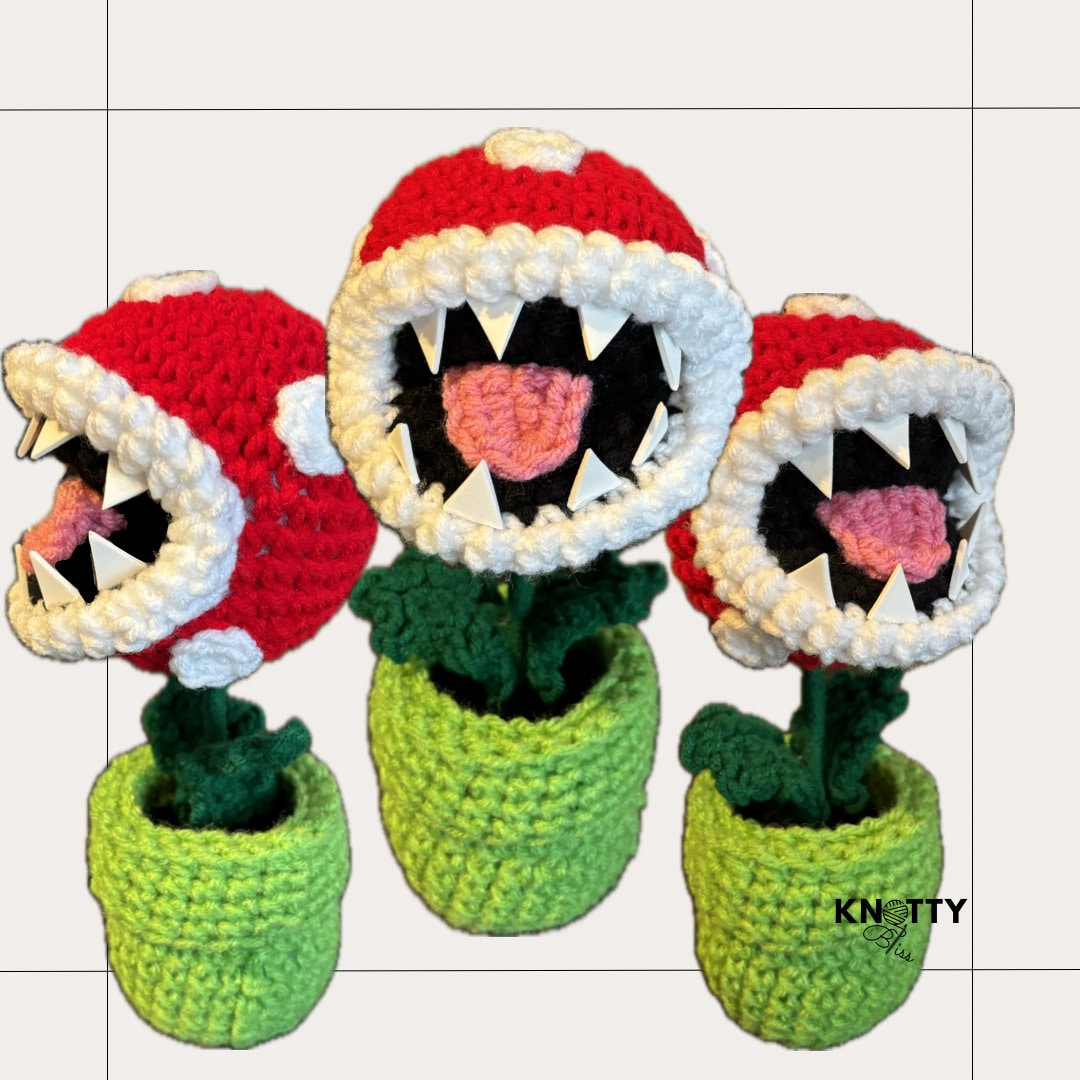 Crochet Video Game Plant Monster - Etsy