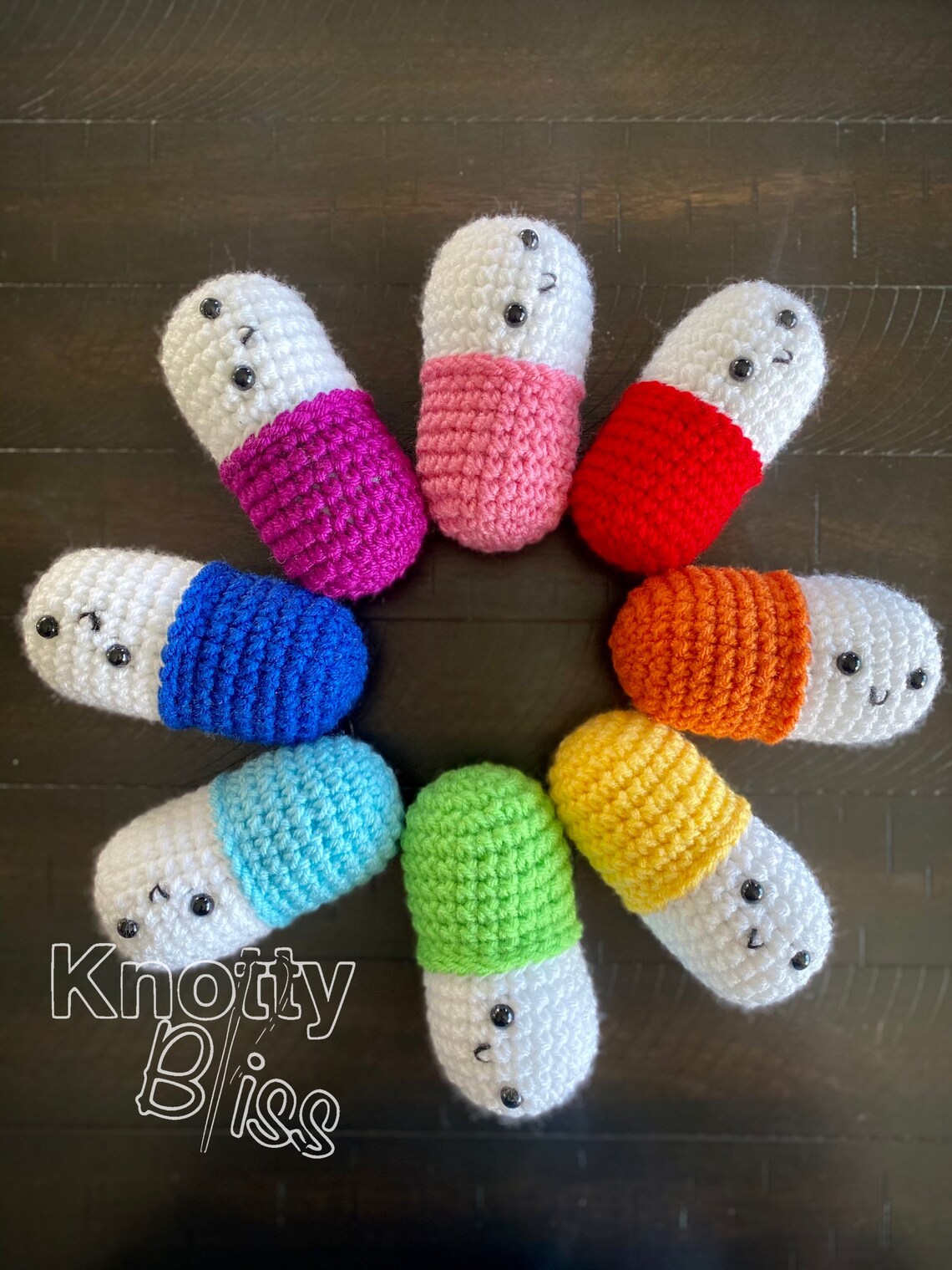 Crochet Chill Pill Plush - Etsy