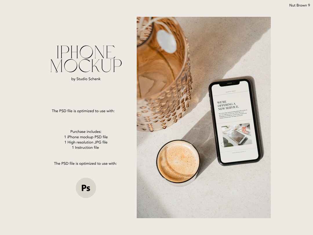Digital Product Mockup | iPhone Mockup for Web Designers, Artists and ...