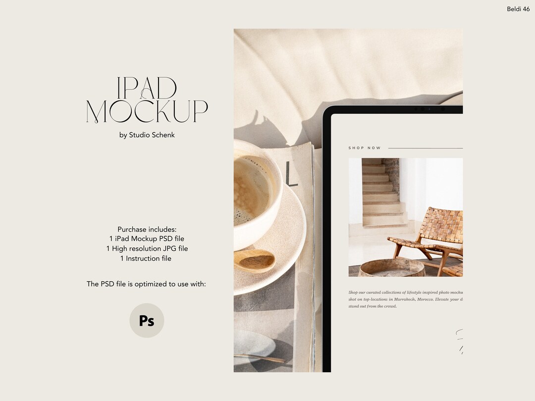 IPad Mockup for Digital Products | Realistic iPad Mockup | Website ...