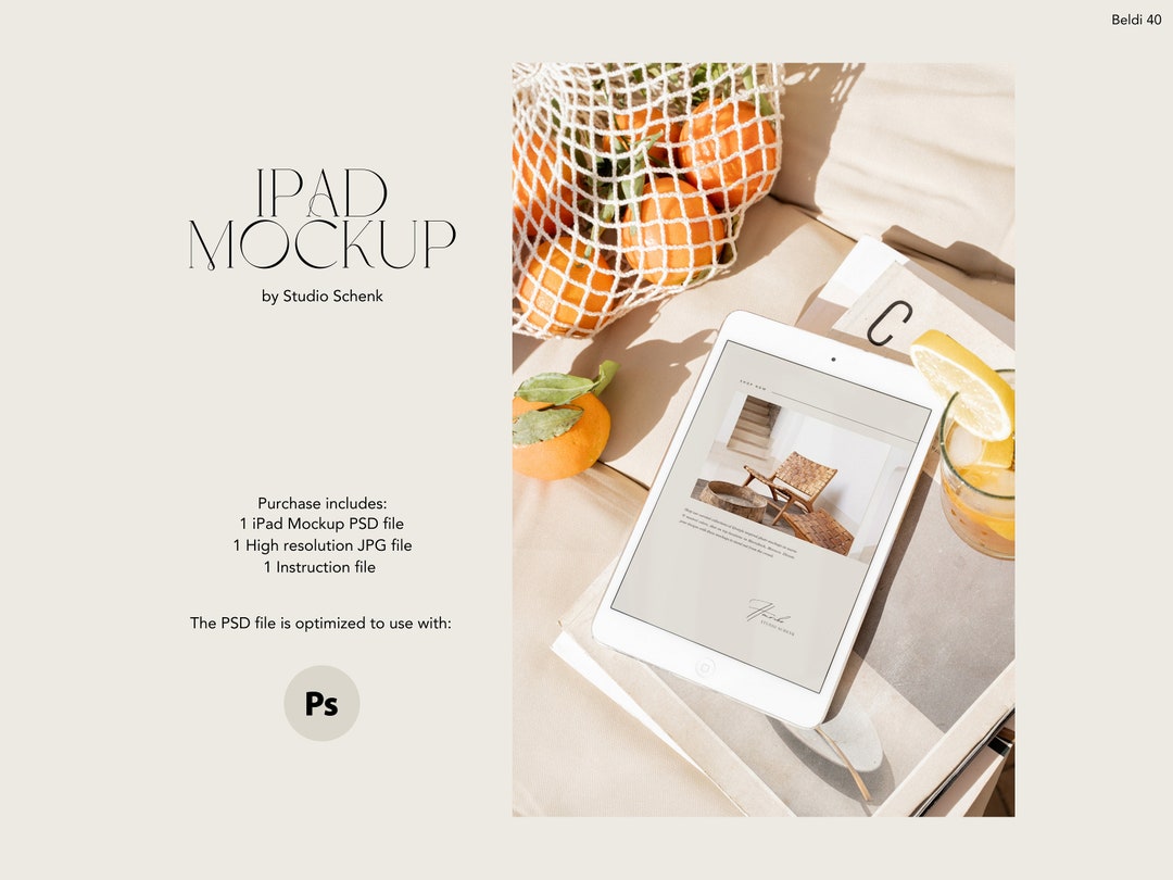 IPad Mockup for Digital Products | Realistic iPad Mockup | Website ...