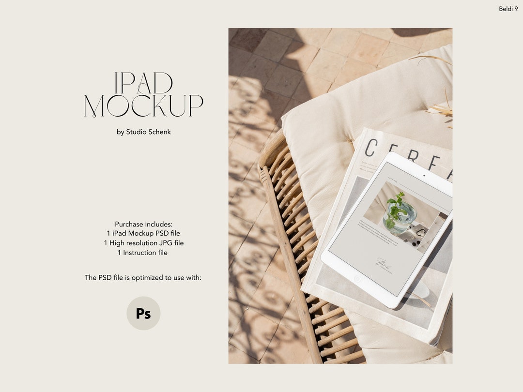 IPad Mockup for Digital Products | Realistic iPad Mockup | Website ...