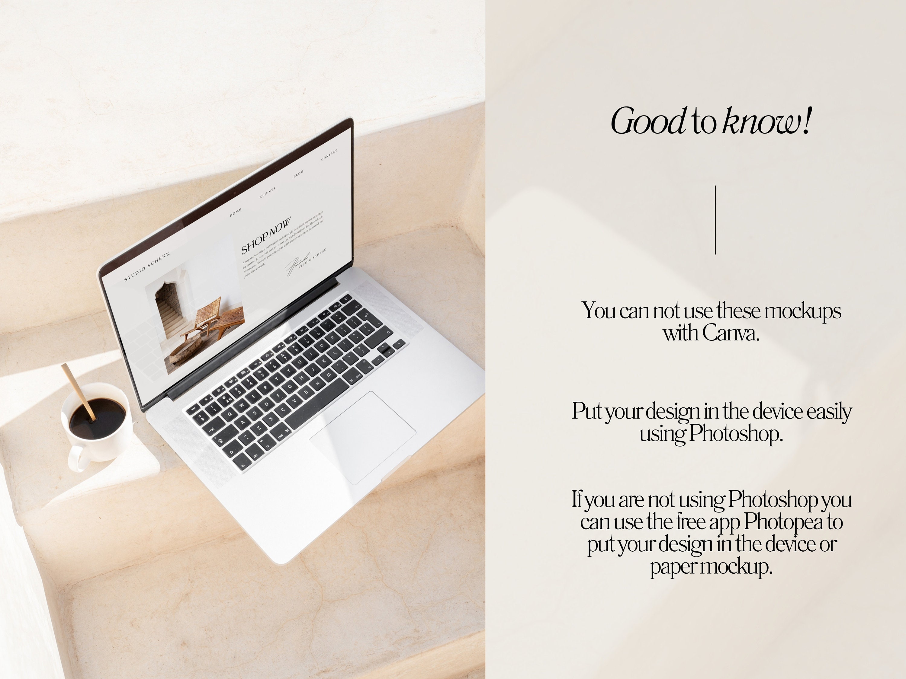 MacBook Mockup Website Mockup for Web Designer Digital Product Mockup ...