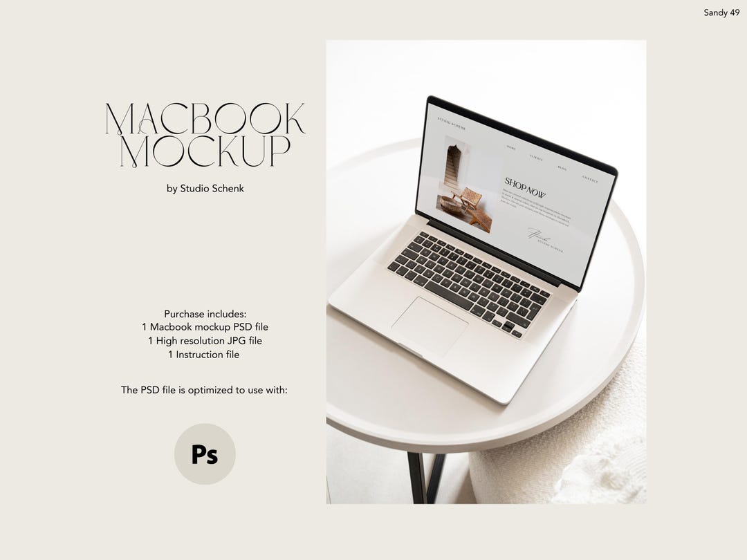 Digital Product Mockup | MacBook Mockup for Creatives | Digital ...