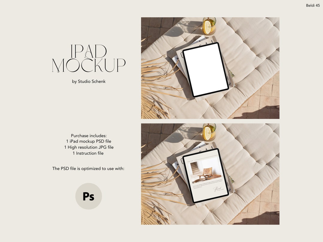 IPad Mockup for Digital Products | Realistic iPad Mockup | Website ...