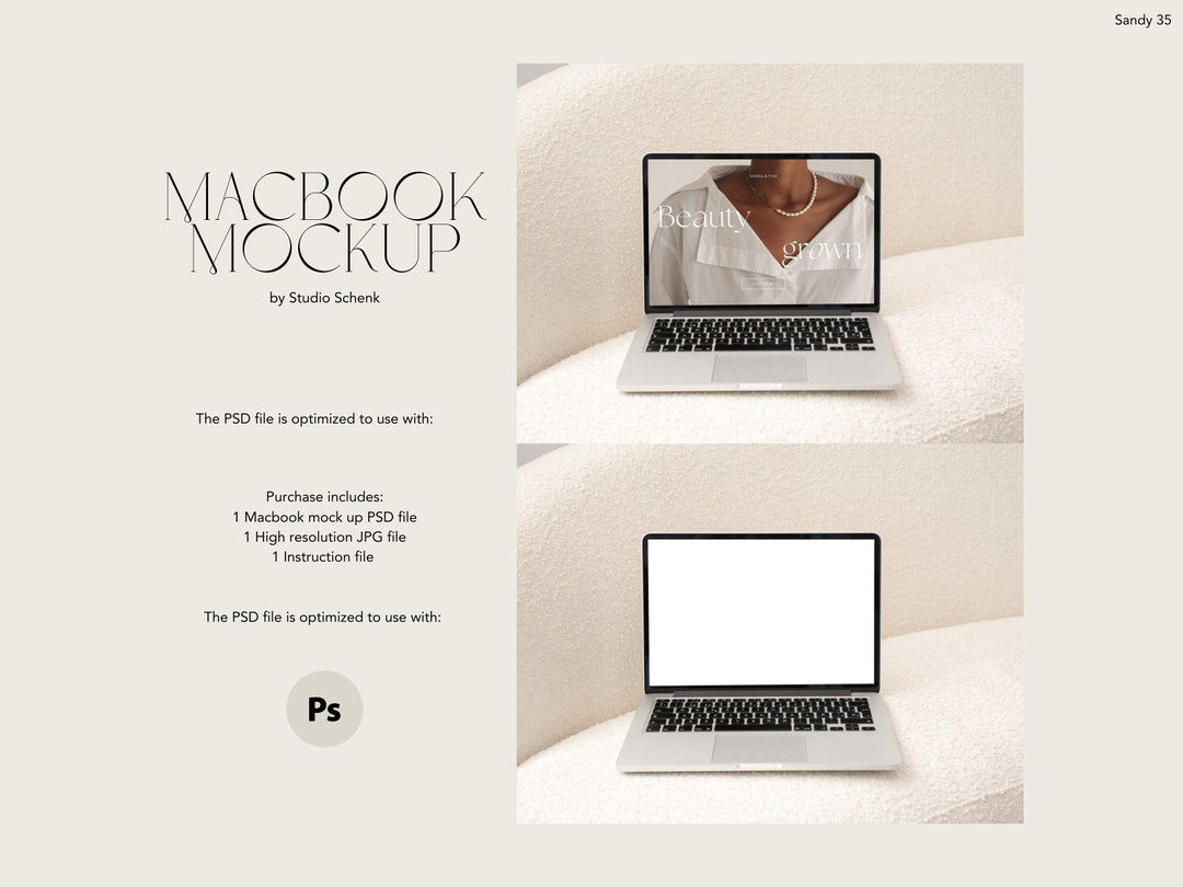 Digital Product Mockup | MacBook Mockup for Web Designers and Creators ...