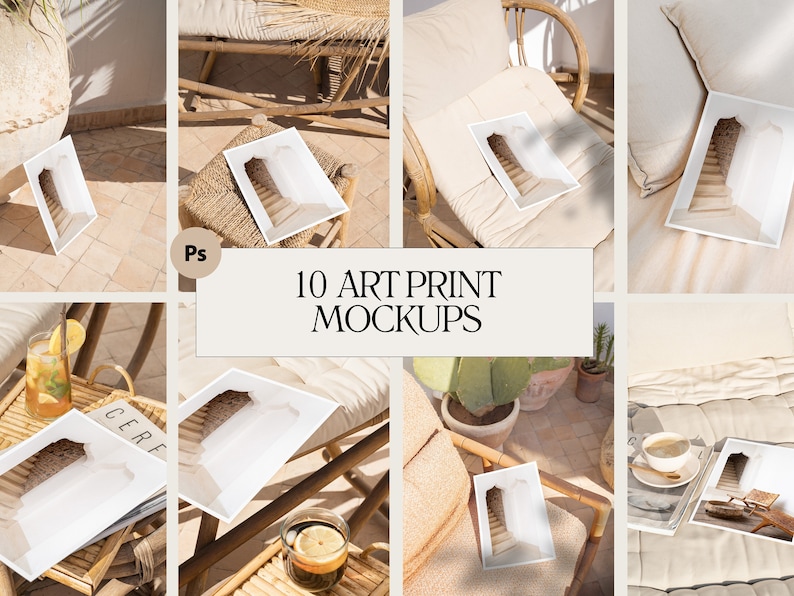 Art Print Mockup Bundle | A4 Mockups for Artists and Designers | Poster ...
