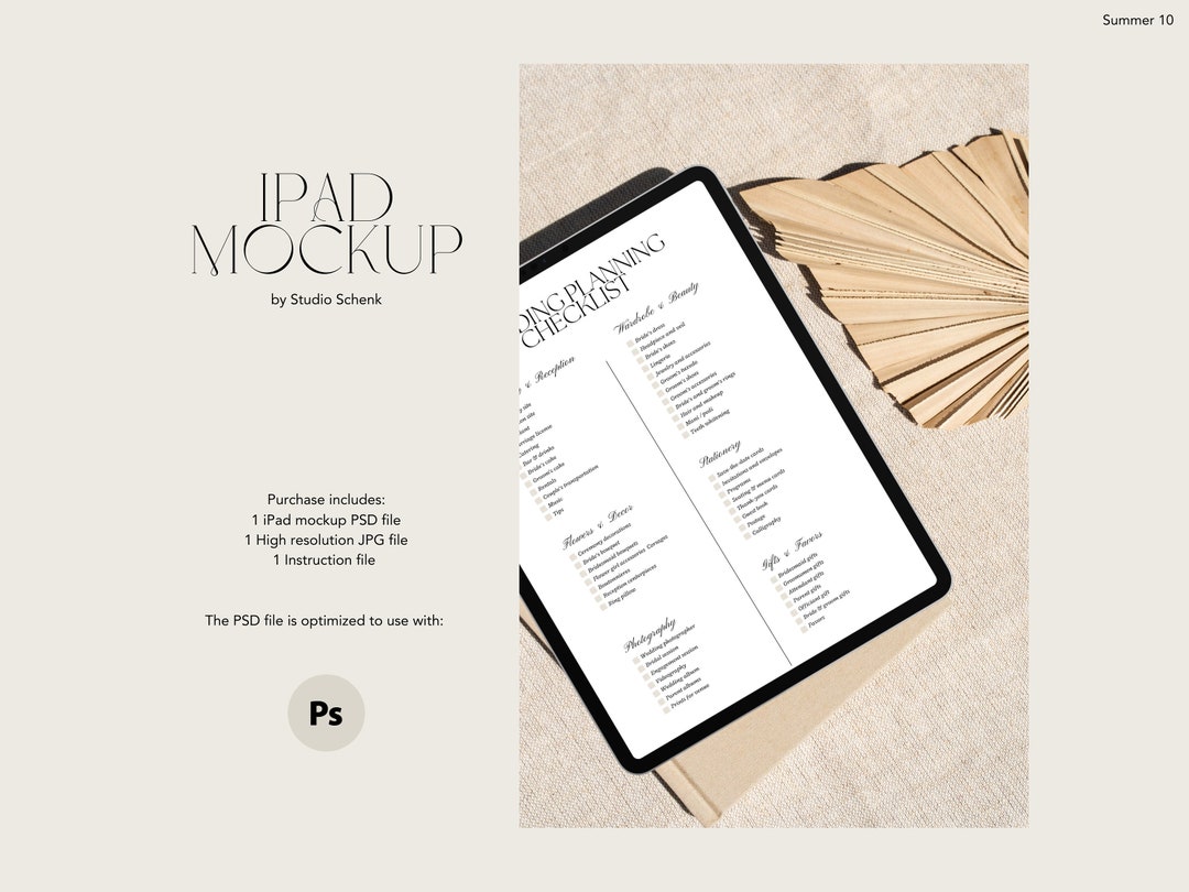 IPad Mockup | Realistic Boho iPad Mockup | Digital Planner Mockup for ...