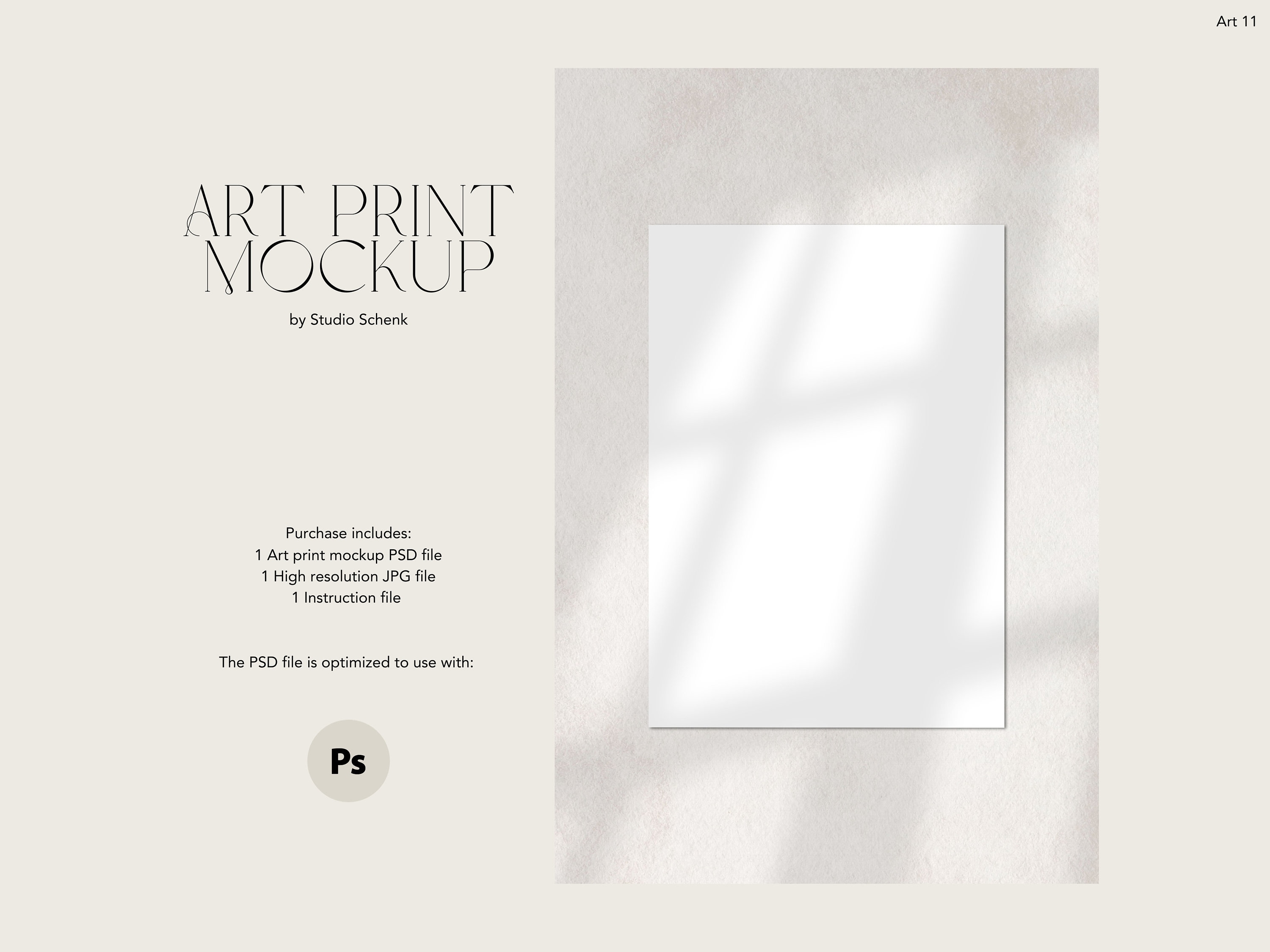 Art Print Mockup | A4 Poster Mockup for Designers, Artists and ...