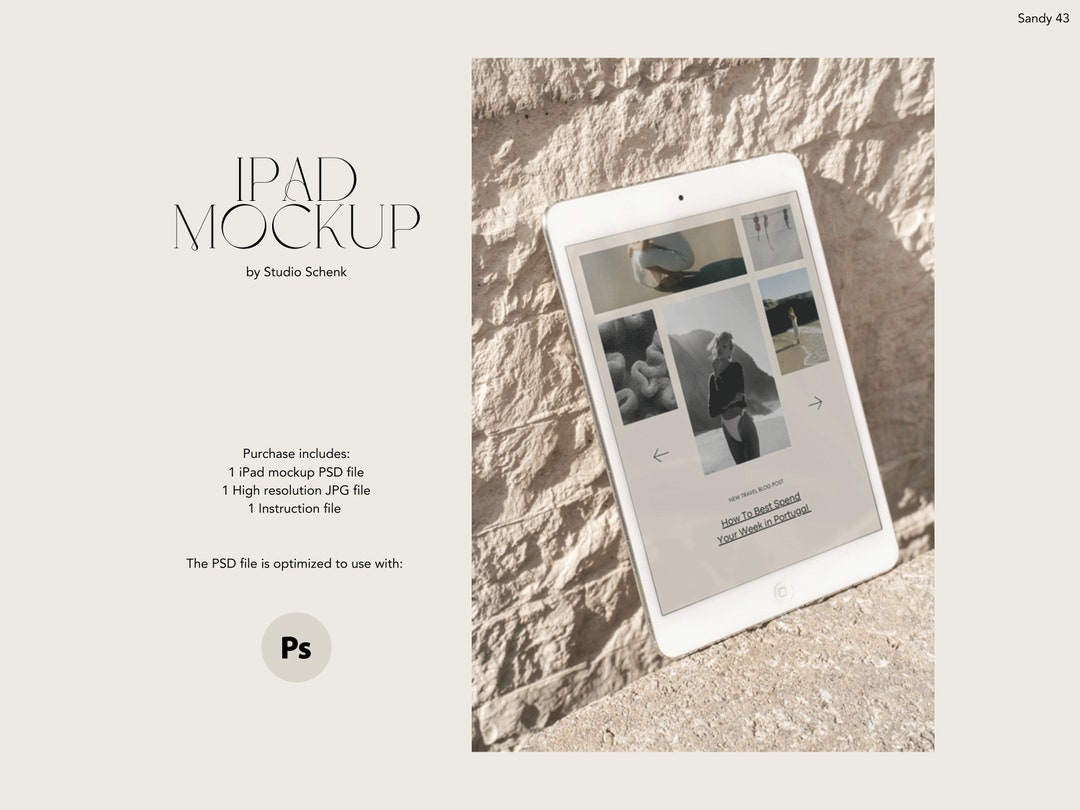 IPad Mockup for Digital Products | Realistic iPad Mockup | Website ...