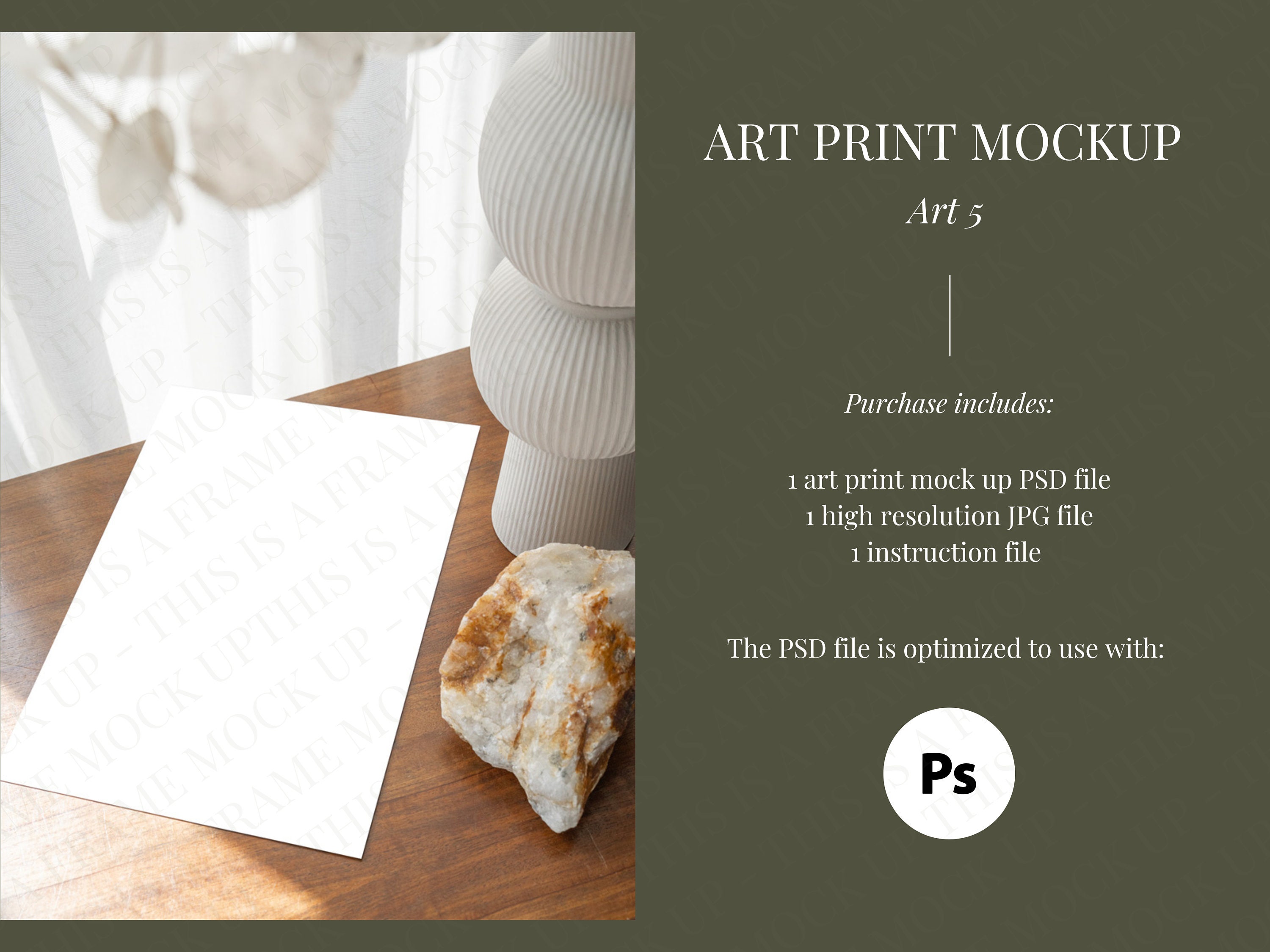 Art Print Mockup A4 Poster Mockup for Artists and - Etsy