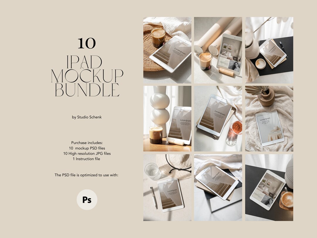 IPad Mockup Bundle | iPad Mockups for Designers and Creators | Tablet ...