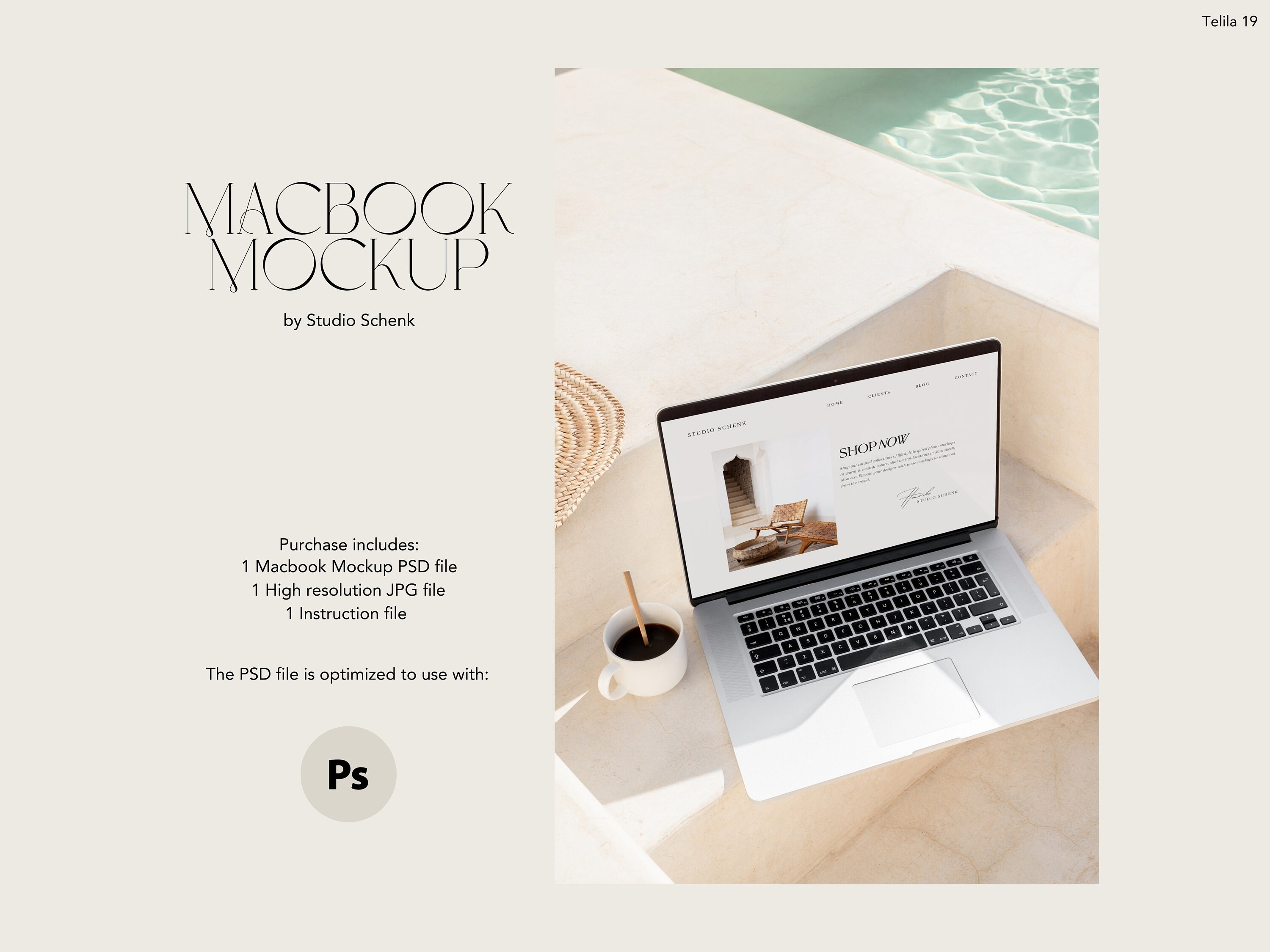MacBook Mockup | Website Mockup for Web Designer | Digital Product ...