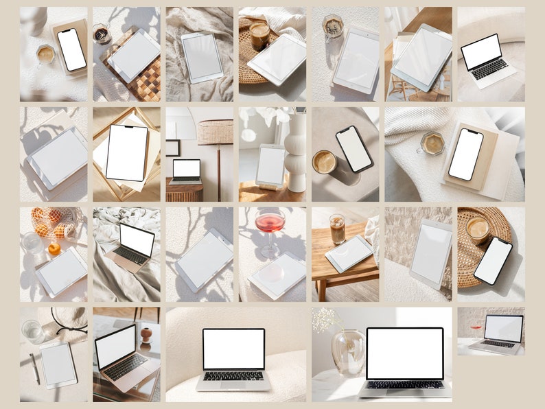 25 Digital Product Mockup Bundle Laptop Mockup iPad Mockups Digital ...