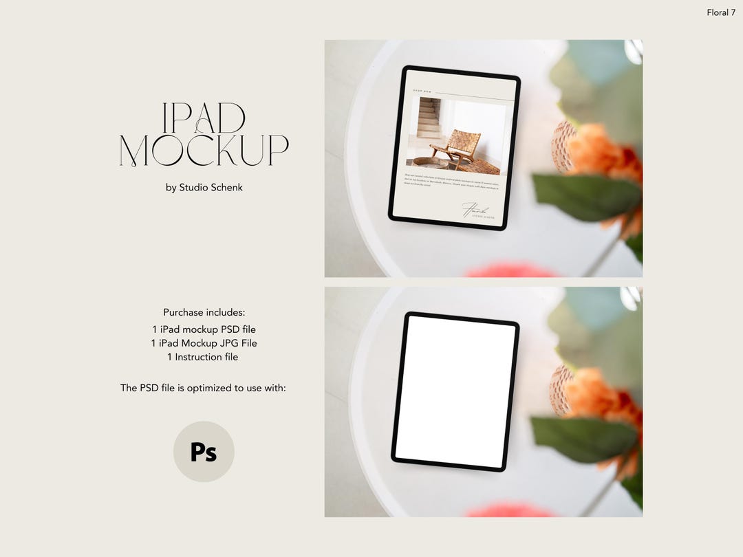IPad Mockup for Digital Products | Realistic iPad Mockup | Website ...