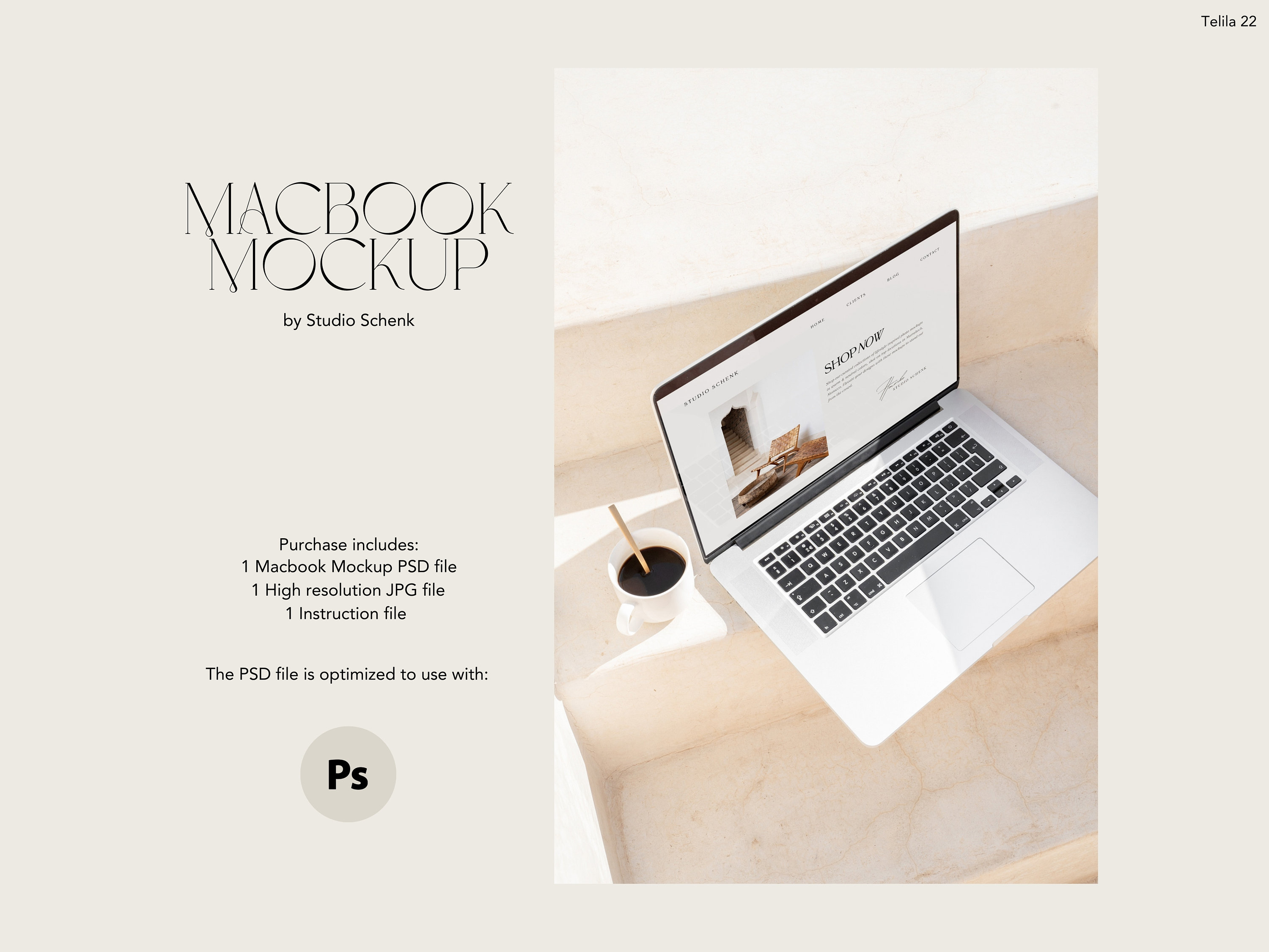 MacBook Mockup Website Mockup for Web Designer Digital Product Mockup ...
