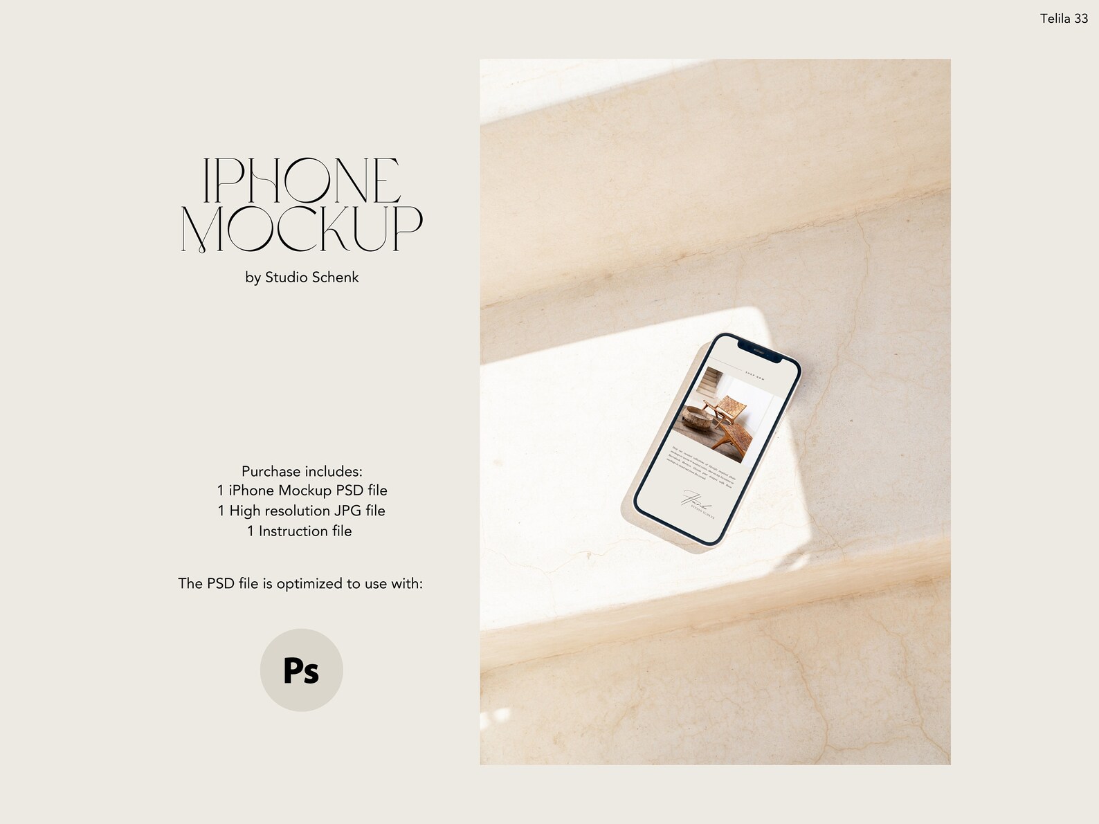 Digital Product Mockup | iPhone Mockup for Web Designers, Artists and ...