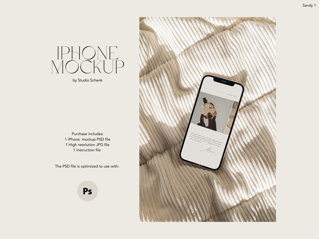 Digital Product Mockup | iPhone Mockup for Web Designers, Artists and ...