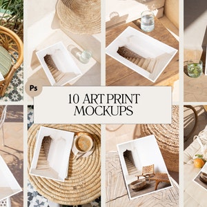 Art Print Mockup Bundle | A4 Mockups for Artists and Designers | Poster ...