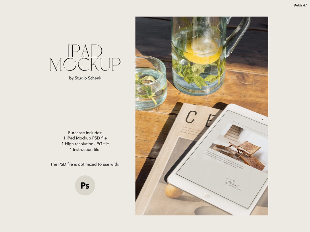 IPad Mockup for Digital Products | Realistic iPad Mockup | Website ...