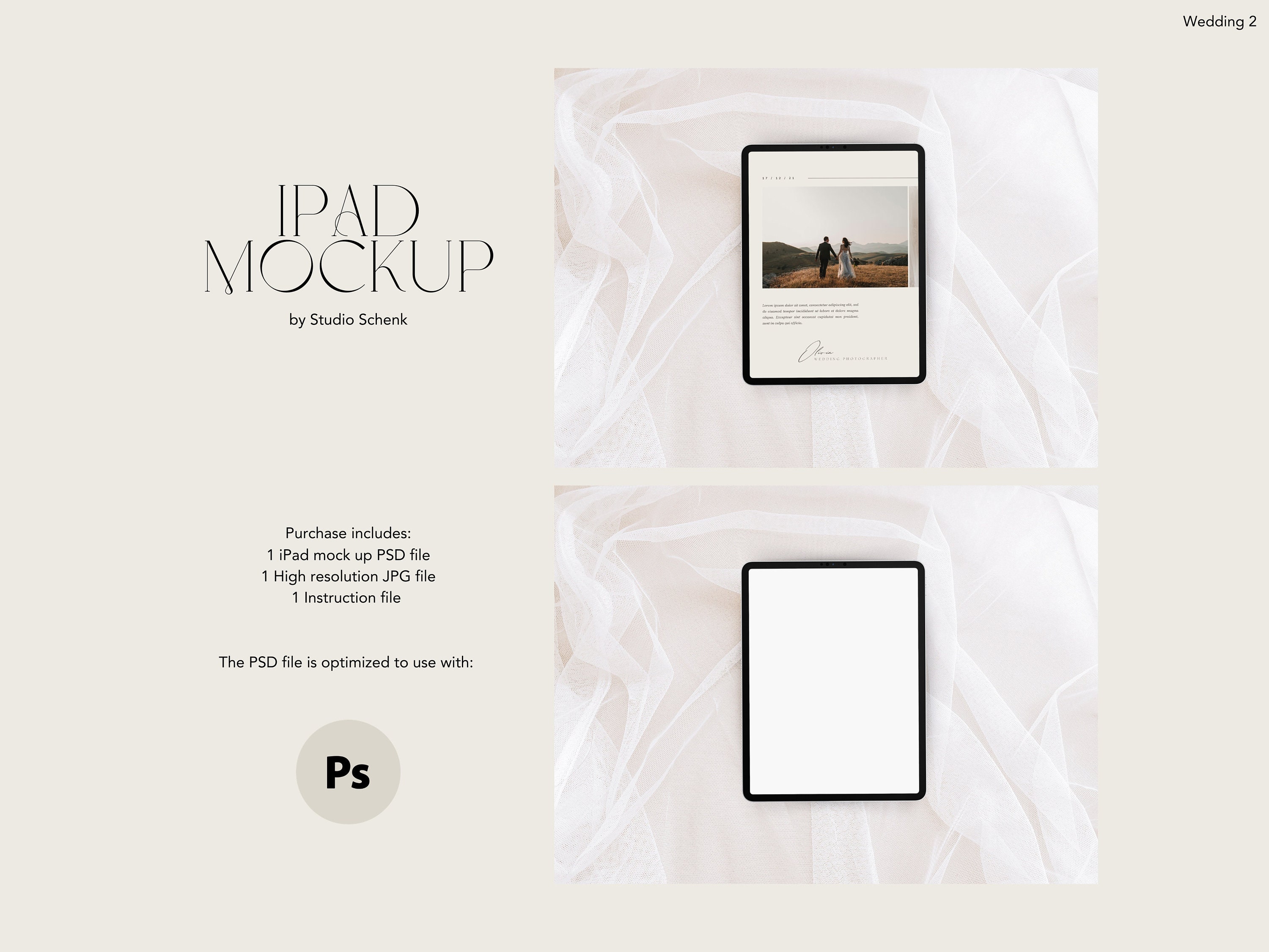 Wedding Business Mockup | Etsy Listing Mockup | Realistic iPad Pro ...