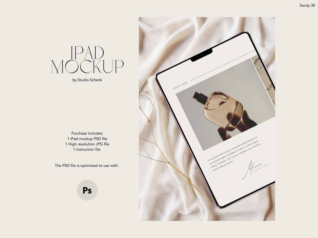 IPad Mockup for Digital Products | Realistic iPad Mockup | Website ...