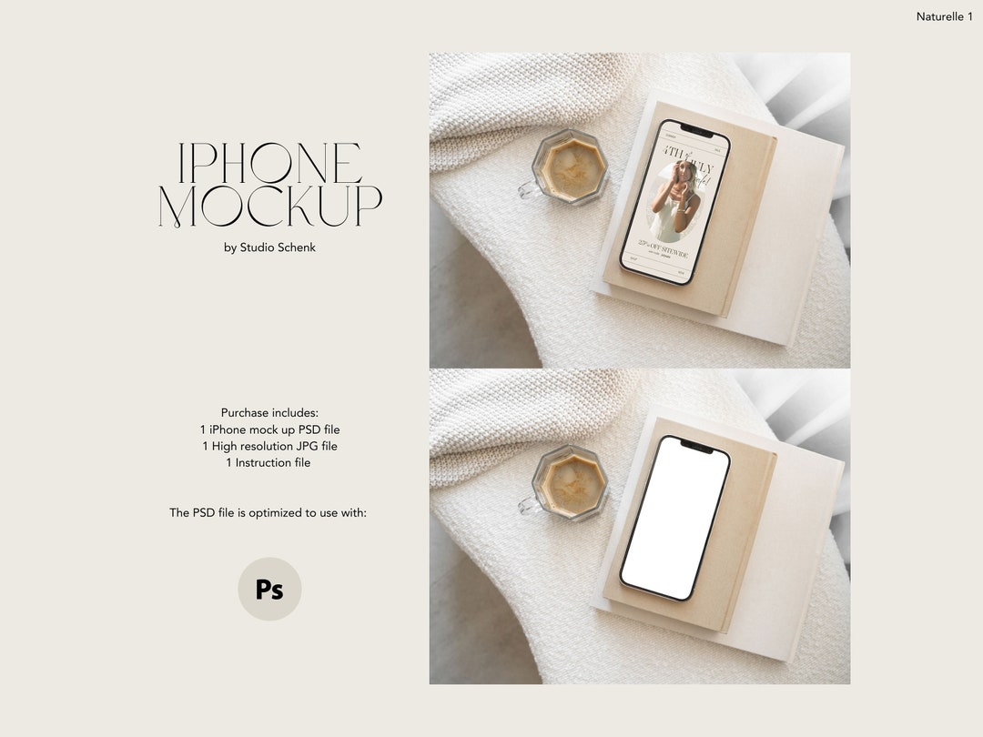 Digital Product Mockup | iPhone Mockup for Web Designers and Creators ...