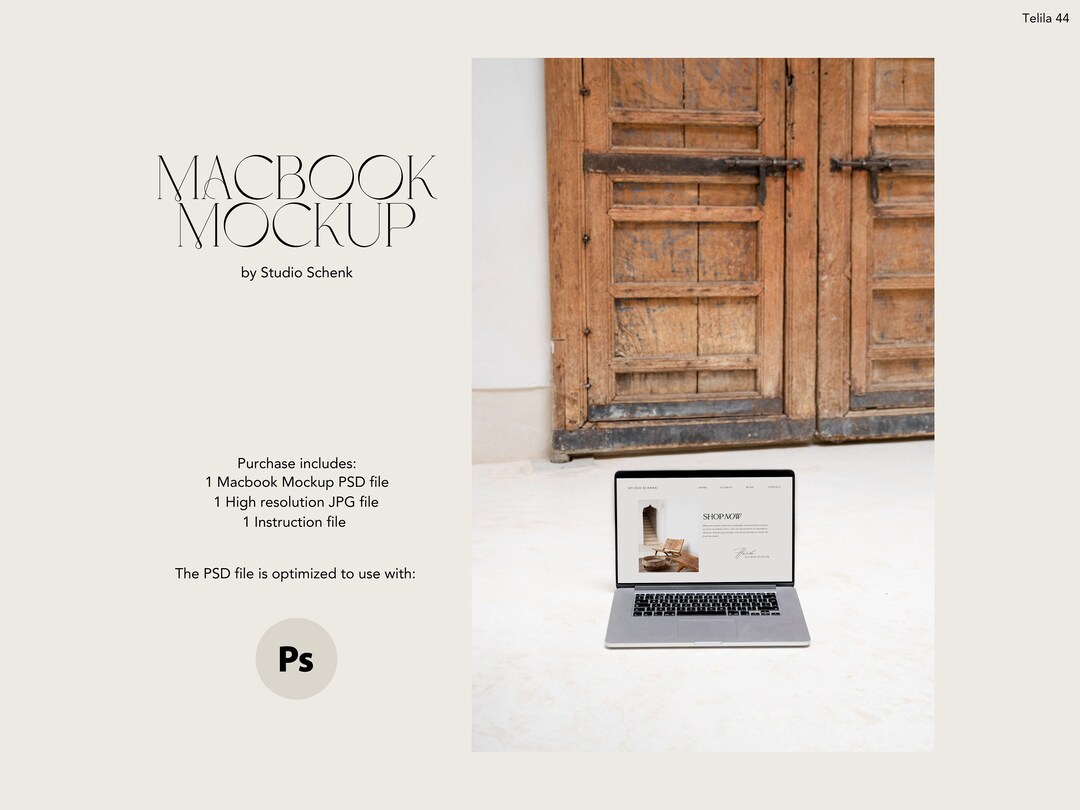 MacBook Mockup | Website Mockup for Web Designer | Digital Product ...