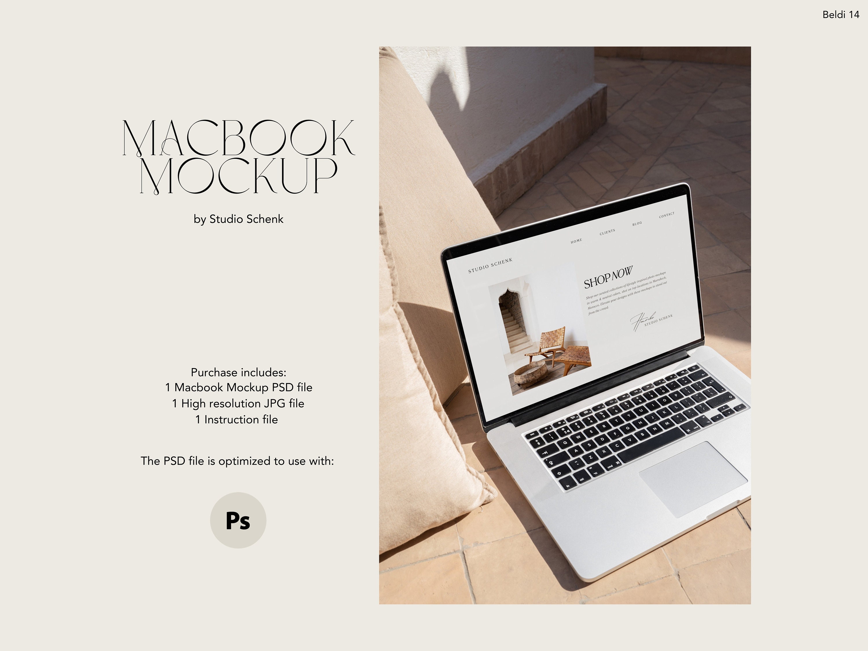 Digital Product Mockup MacBook Mockup for Web Designers and Creators ...