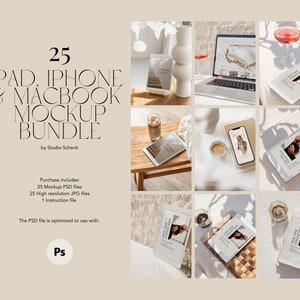 25 Digital Product Mockup Bundle | Laptop Mockup | iPad Mockups ...