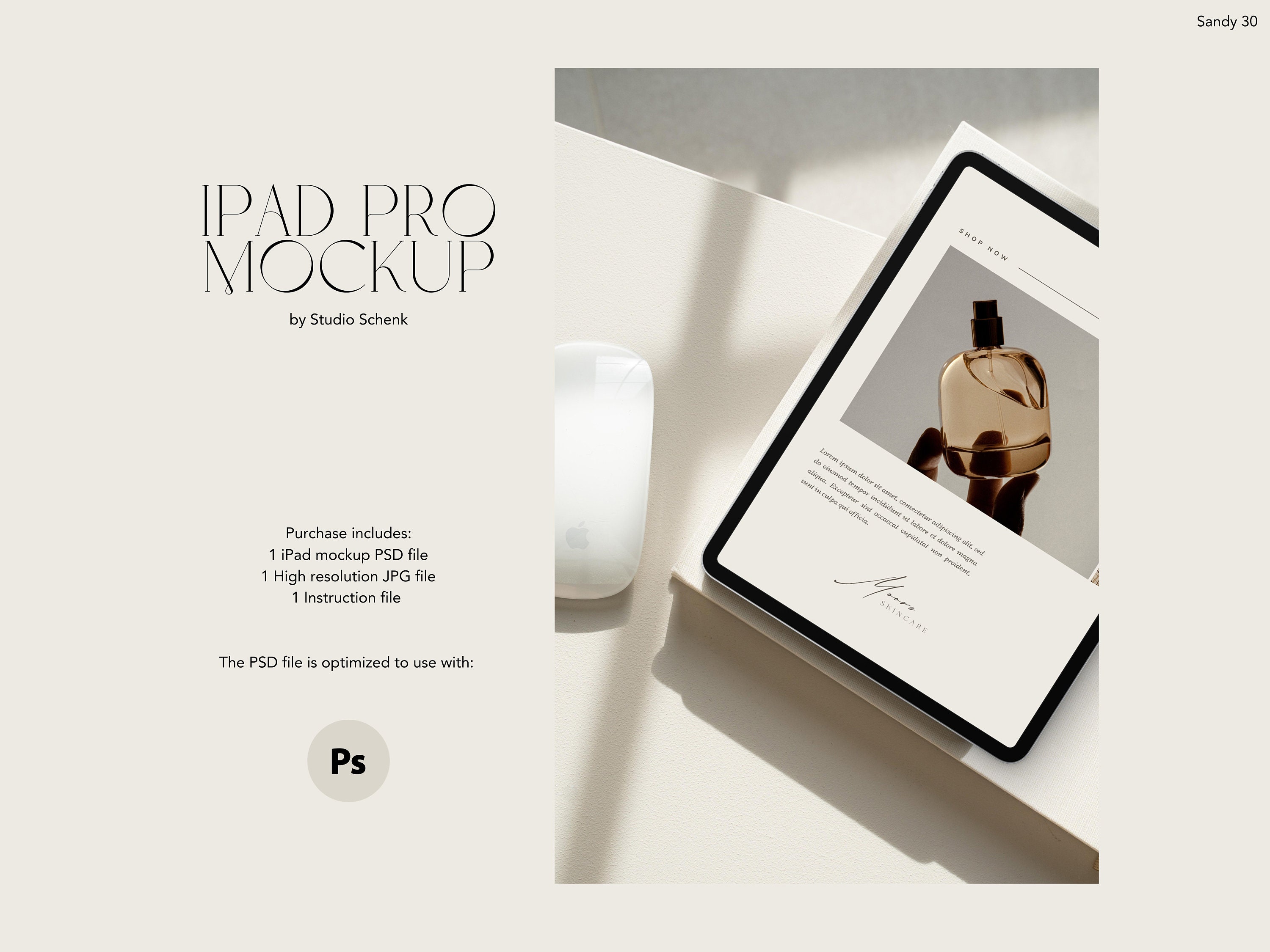 IPad Mockup for Digital Products Realistic iPad Mockup Online Course ...
