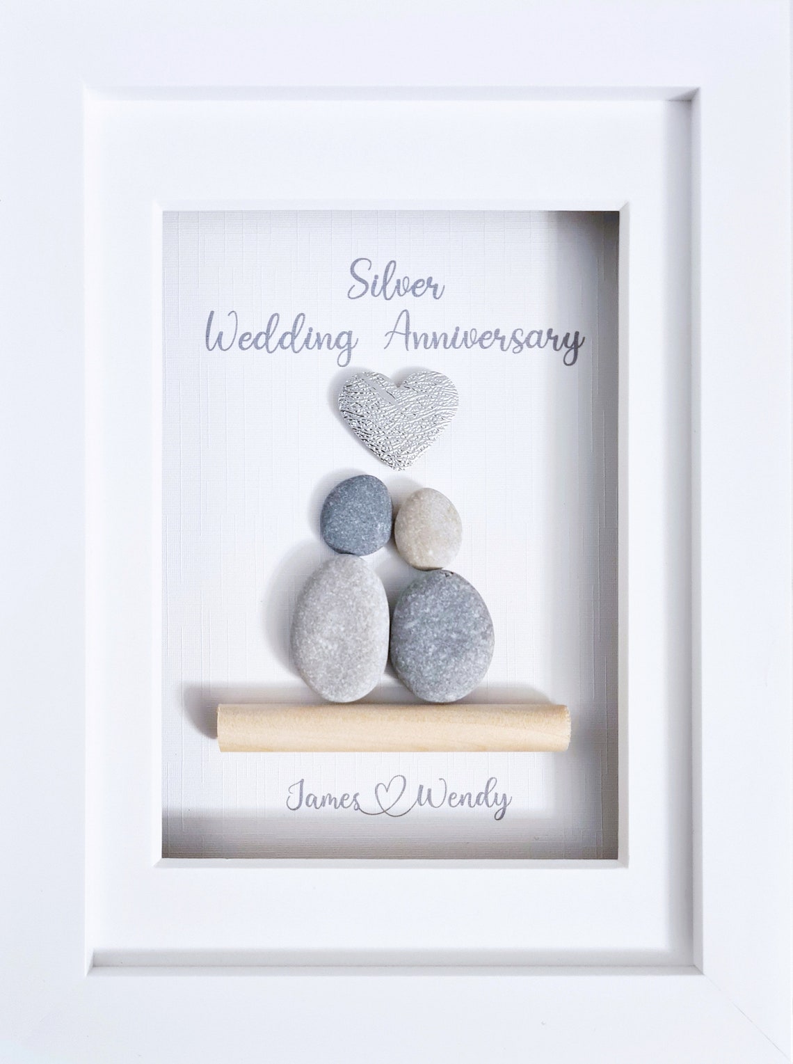 Silver Wedding Anniversary Gift 25th Wedding Anniversary - Etsy