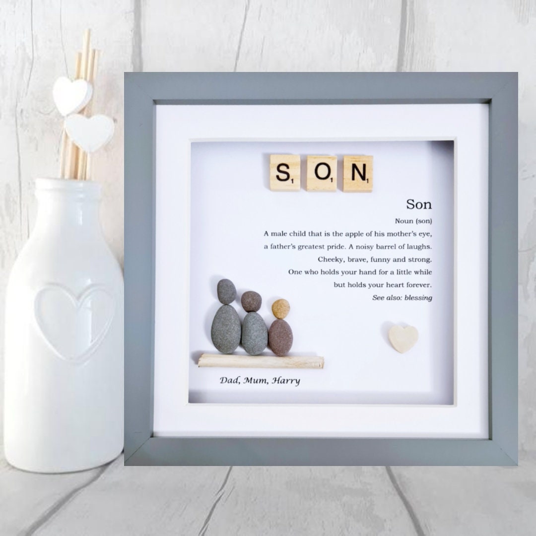 Son Quote Pebble Art Son Son Gift Birthday Gift for Son - Etsy