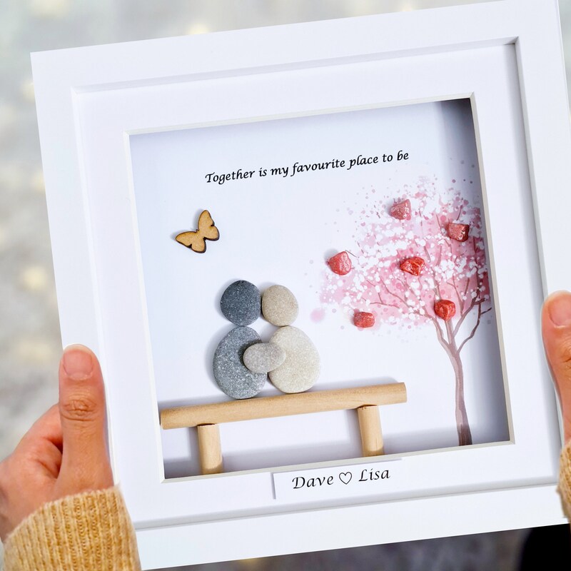 Pebble Art Couple - Etsy