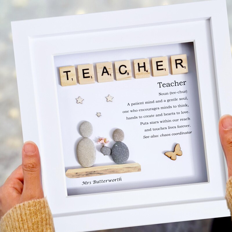 Teacher Pebble Art - Etsy