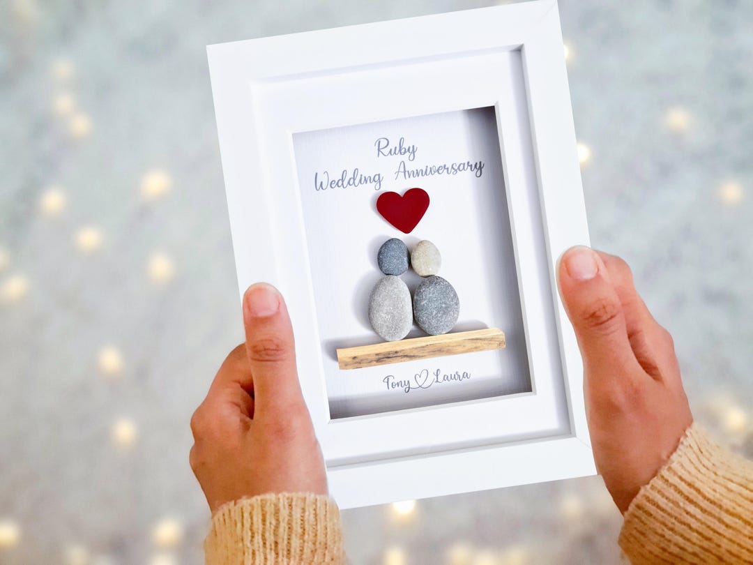 Ruby Wedding Anniversary Gift, 40th Anniversary Gift, Personalised Ruby ...