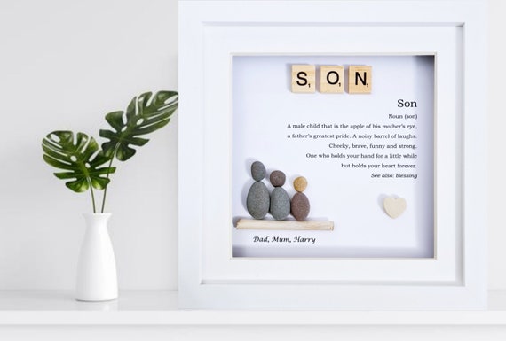 Son Quote Pebble Art Son Son Gift Birthday Gift for Son | Etsy UK