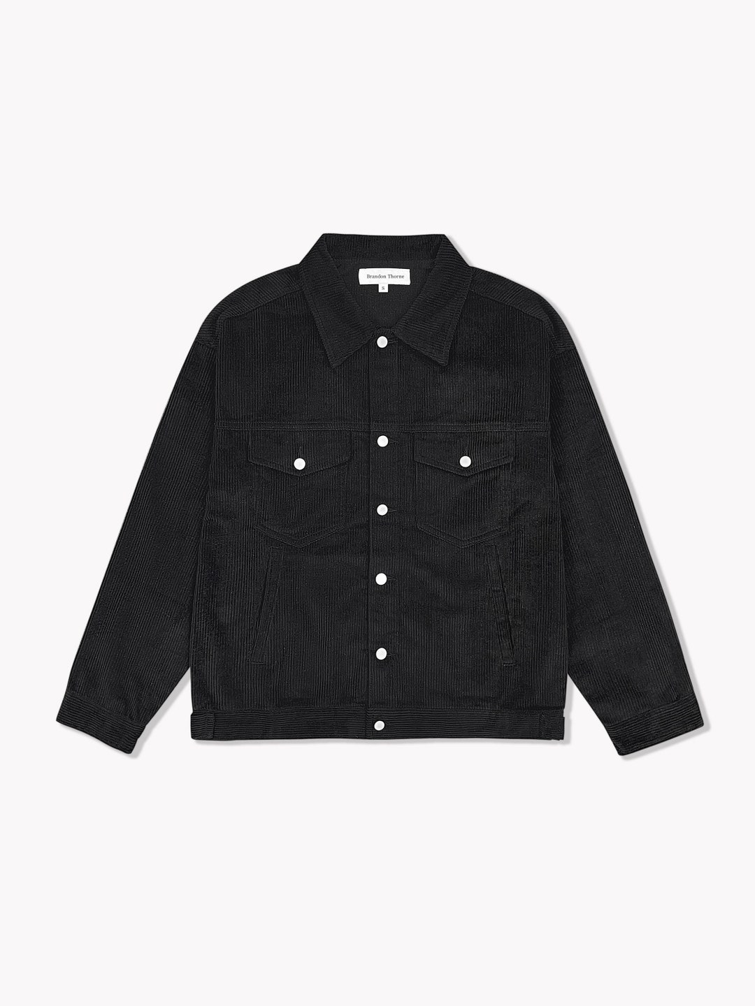 Mens Corduroy Jacket Black - Etsy