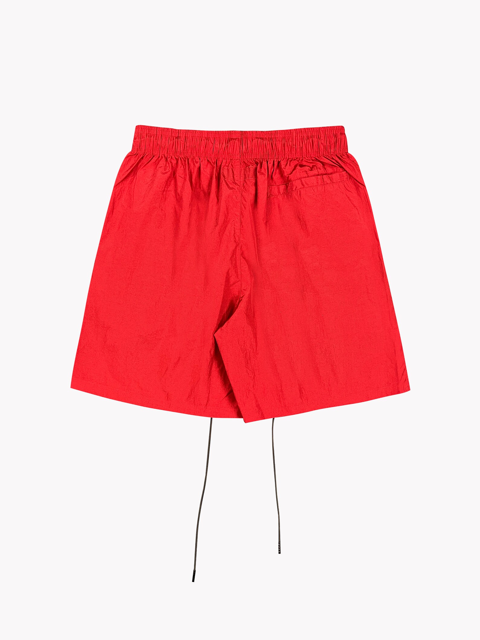 Mens Crinkle Nylon Shorts Red Adjustable Drawstring/ Side Pockets - Etsy
