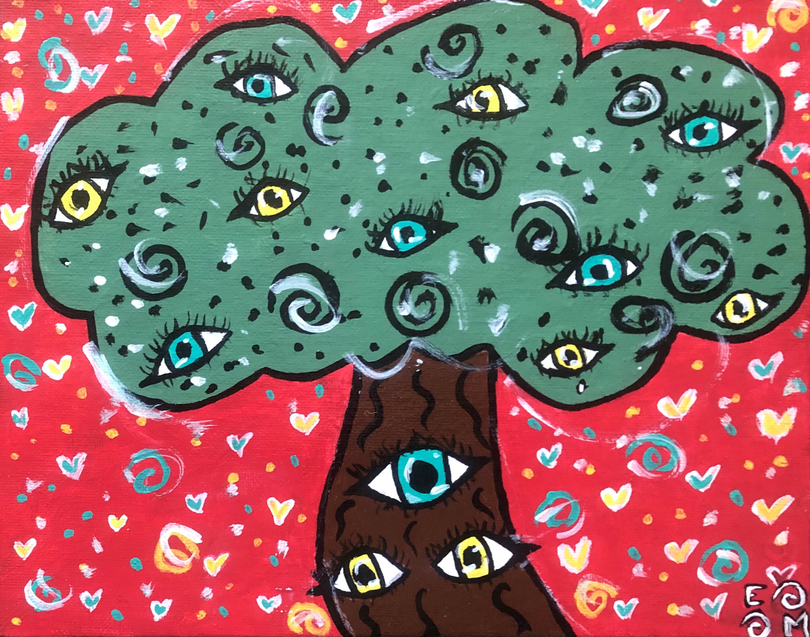 Trippy Tree Background